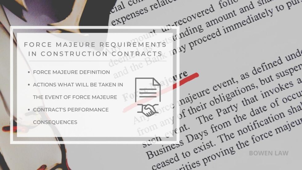 Force Majeure in Construction Contracts: Things You Need to Know