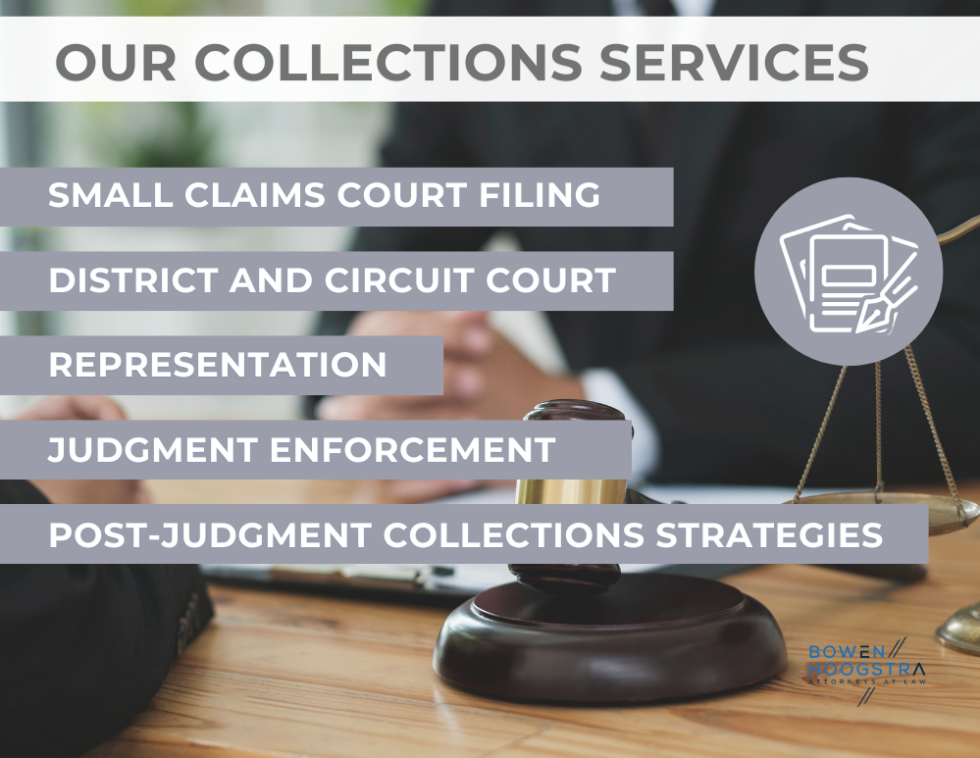 Collections law Attorneys in Muskegon Michigan - Bowen Hoogstra